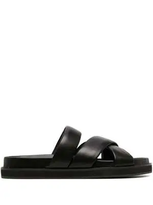 Senso Nico Leather Sandals - Black