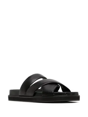 Senso Nico Leather Sandals - Black