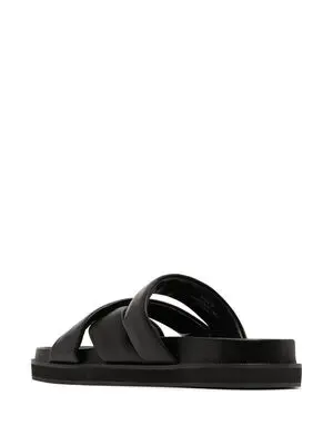 Senso Nico Leather Sandals - Black