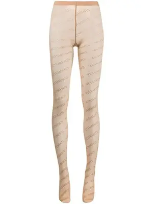 Vetements Logo-print Sei-sheer Tights