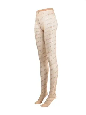 Vetements Logo-print Sei-sheer Tights