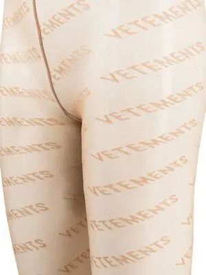 Vetements Logo-print Sei-sheer Tights