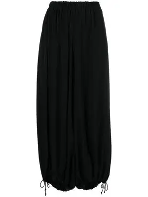 Y’S Cropped Tapered-leg Trousers