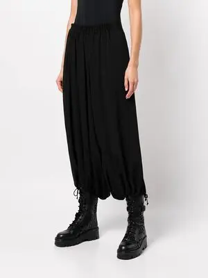 Y’s Cropped Tapered-leg Trousers