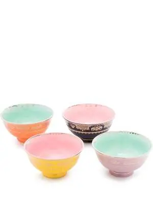 POLSPOTTEN Grandpa Porcelain Bowls - Yellow