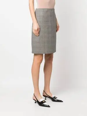 Ralph Lauren Prince Of Wales Check-print Skirt