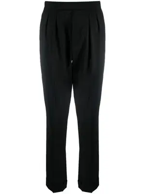 Ralph Lauren Seina Pleated Trousers - Black