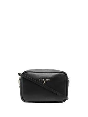 Patrizia Pepe Leather Crossbody Bag - Black