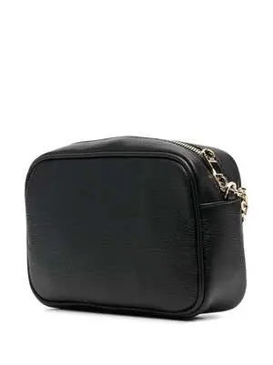 Patrizia Pepe Leather Crossbody Bag - Black