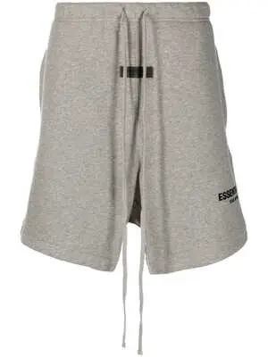 Fear Of God Logo Detail Drawstring Shorts - Grey