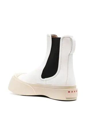 Marni Pablo Leather Chelsea Boots - White