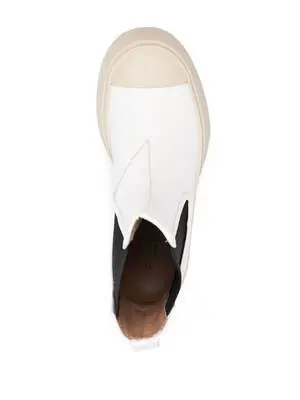 Marni Pablo Leather Chelsea Boots - White