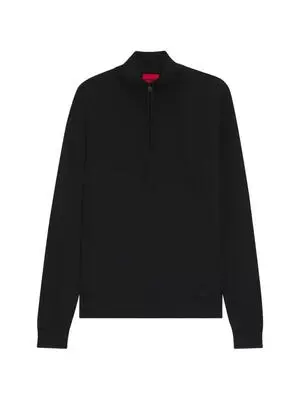 Hugo Roll-neck Virgin Wool Jumper - Black