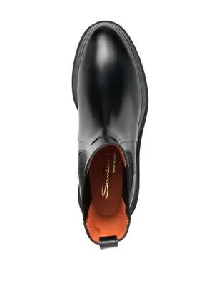Santoni Elasticated Chelsea Boots