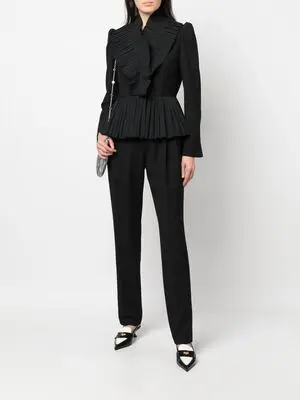 Rochas Pleat-detailored Trousers - Black