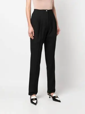 Rochas Pleat-detailored Trousers - Black