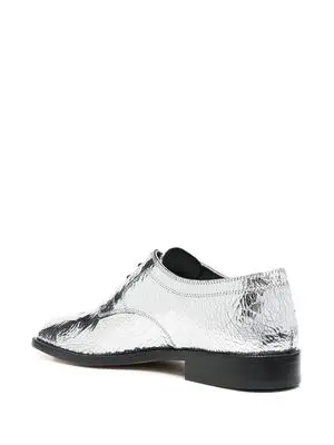 MAISON MARGIELA Tabi Broken Mirror Lace-up Shoes - Silver
