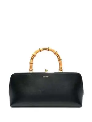 JIL SANDER Goji Bamboo-handle Leather Bag