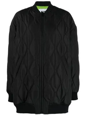 MSGM Quilted Bomber Jacket