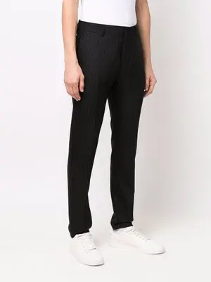 Ami Pinstriped Tapered Trousers