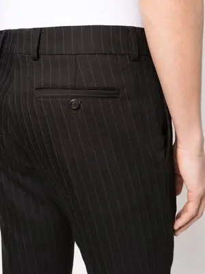 Ami Pinstriped Tapered Trousers