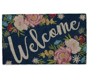 DESIGN IMPORTS Roses Welcome 18' X 30' Doormat - One-color