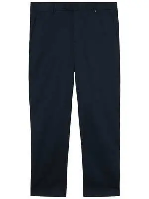Burberry Embroidered Monogram Straight-leg Trousers