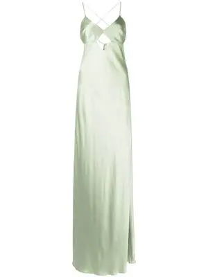 Michelle Mason Cut-out Gown - Green
