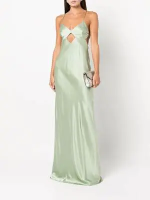 Michelle Mason Cut-out Gown - Green