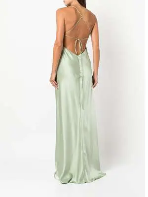 Michelle Mason Cut-out Gown - Green