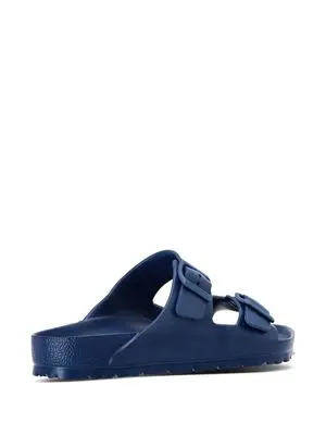 BIRKENSTOCK Arizona Buckle-detail Slides - Blue