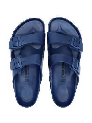 BIRKENSTOCK Arizona Buckle-detail Slides - Blue