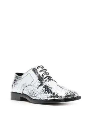 MAISON MARGIELA Tabi Brocken Mirror Brogues - Silver