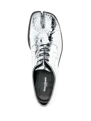 MAISON MARGIELA Tabi Brocken Mirror Brogues - Silver