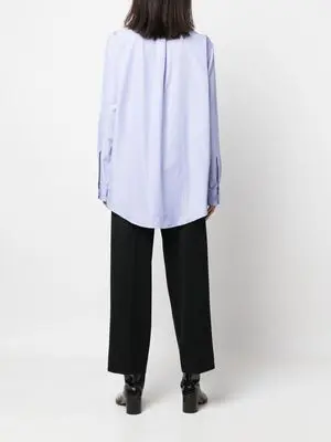 MAISON MARGIELA Long-sleeve Piqué Shirt - Blue