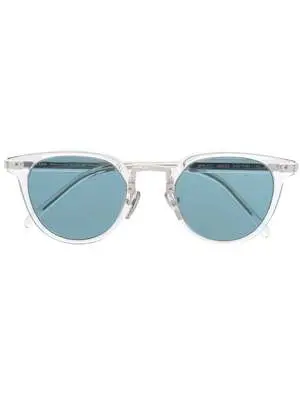 Prada Round-Frame Tinted Sunglasses White