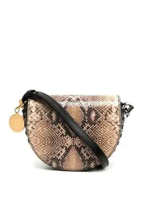 Stella McCartney Frayme Foldover-top Shoulder Bag - Brown