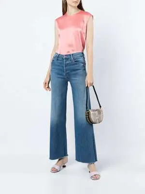 Stella McCartney Frayme Foldover-top Shoulder Bag - Brown
