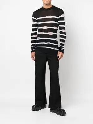 Balmain Wide-leg Trousers - Black