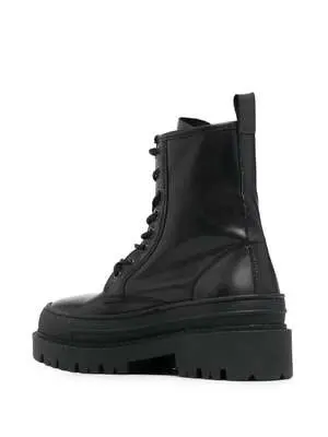 Tommy Hilfiger Logo-patch Lace-up Combat Boots