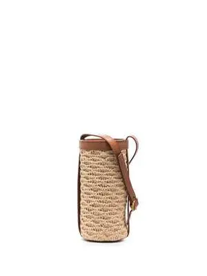 Saint Laurent Raffia Crochet Mini Bag