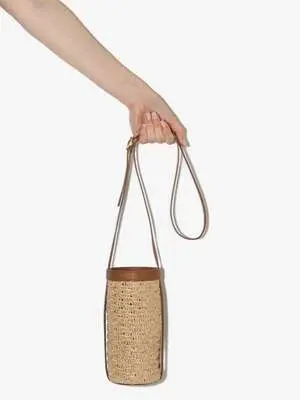 Saint Laurent Raffia Crochet Mini Bag