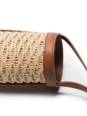 Saint Laurent Raffia Crochet Mini Bag