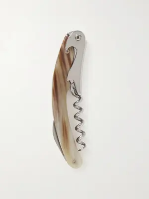 Brunello Cucinelli Stainless Steel And Horn Corkscrew - Brown