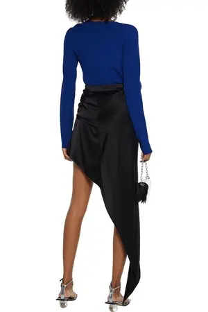 Helmut Lang Asymmetric Ribbedknit Top