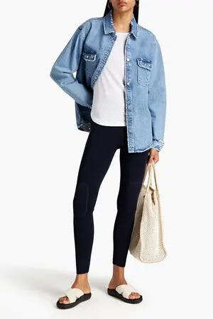 FRAME Distressed Denim Shirt