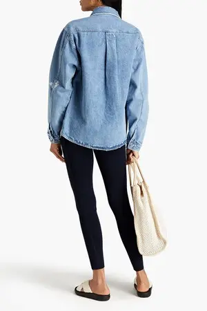FRAME Distressed Denim Shirt