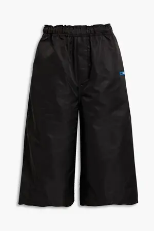 GANNI Appliquéd Shell Shorts - Black