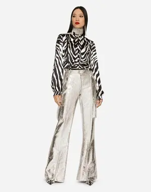 Dolce & Gabbana Tie-neck Blouse - Multicolor