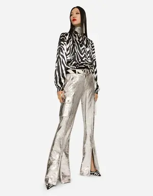 Dolce & Gabbana Tie-neck Blouse - Multicolor